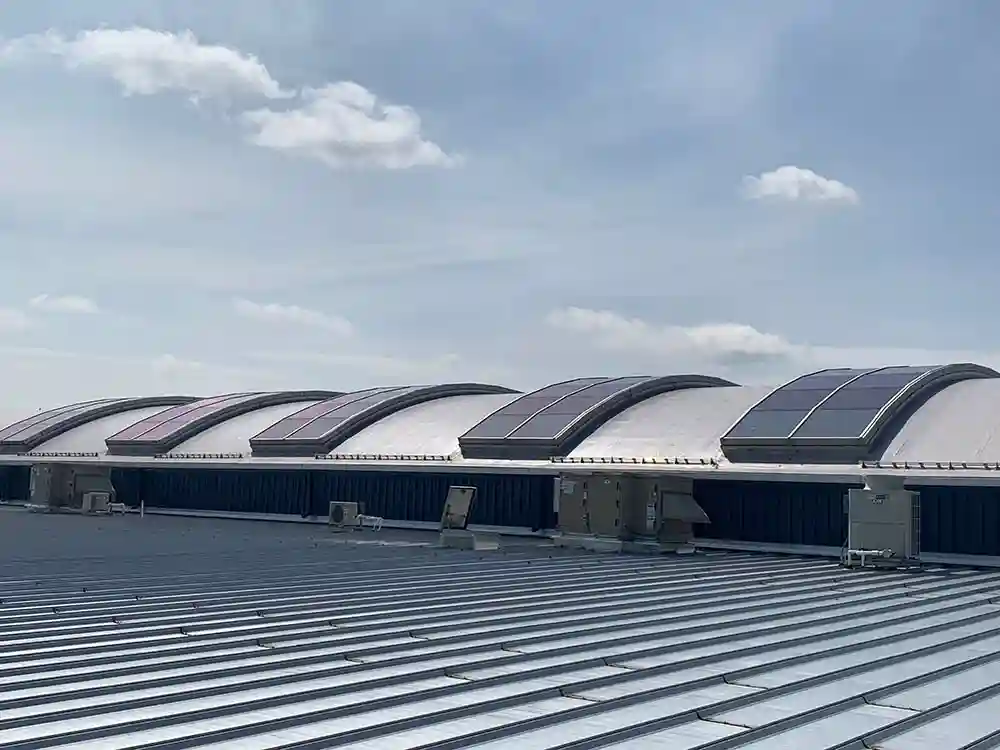 Installing Solar Film On Exterior Of Curved Skylight | Career Updraft